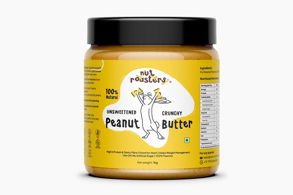 Zero Sugar Peanut Butter | Vegan & Keto Friendly | Unsweetened Peanut ...